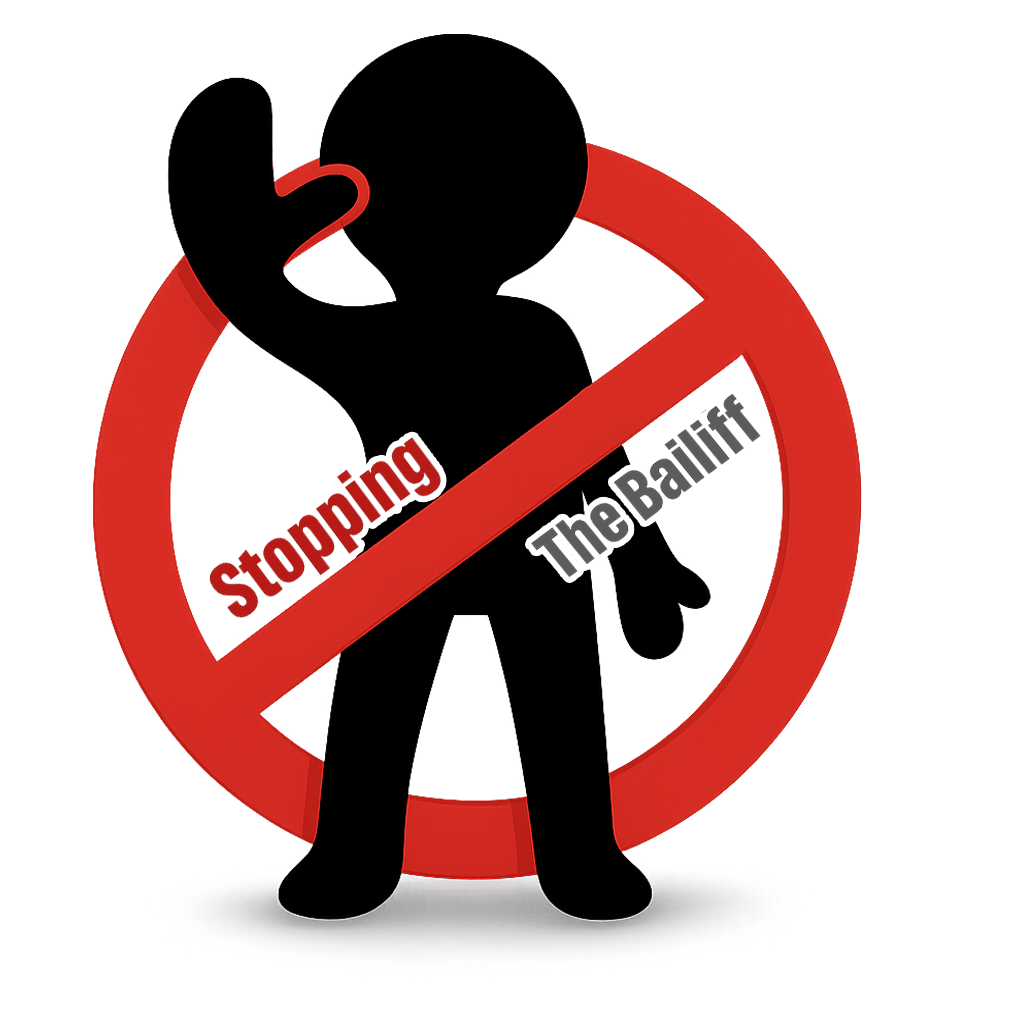 Help - Stopping the Bailiff